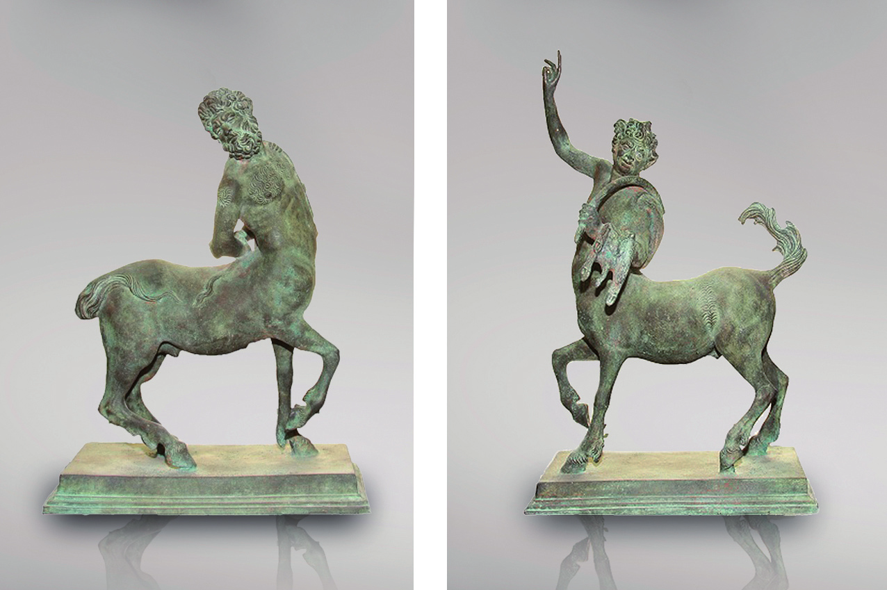 Furietti centaures en paire - sculpture en bronze – The Ancient Home France