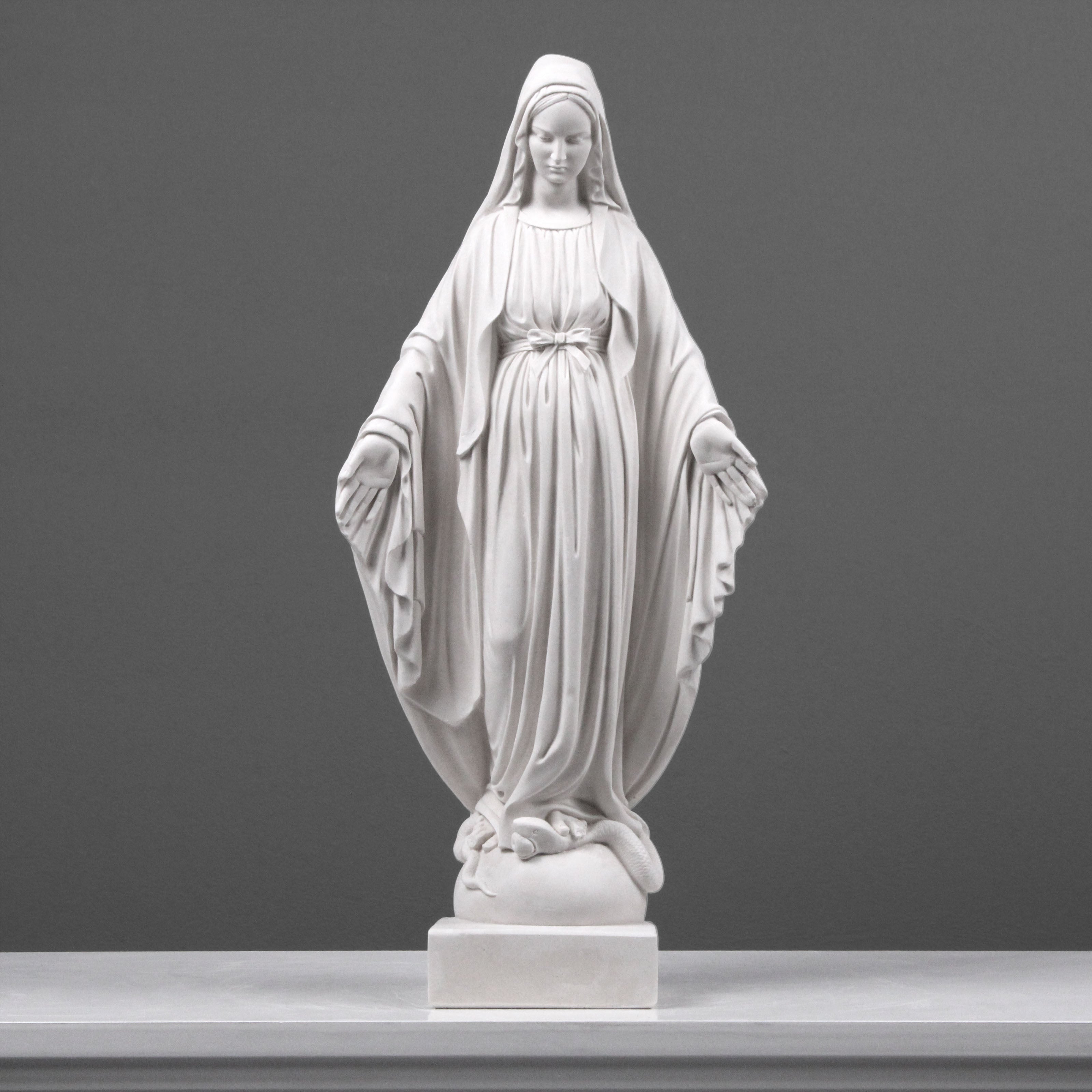 Statue de jardin de la Vierge Marie marbre sculpture funéraire – The ...