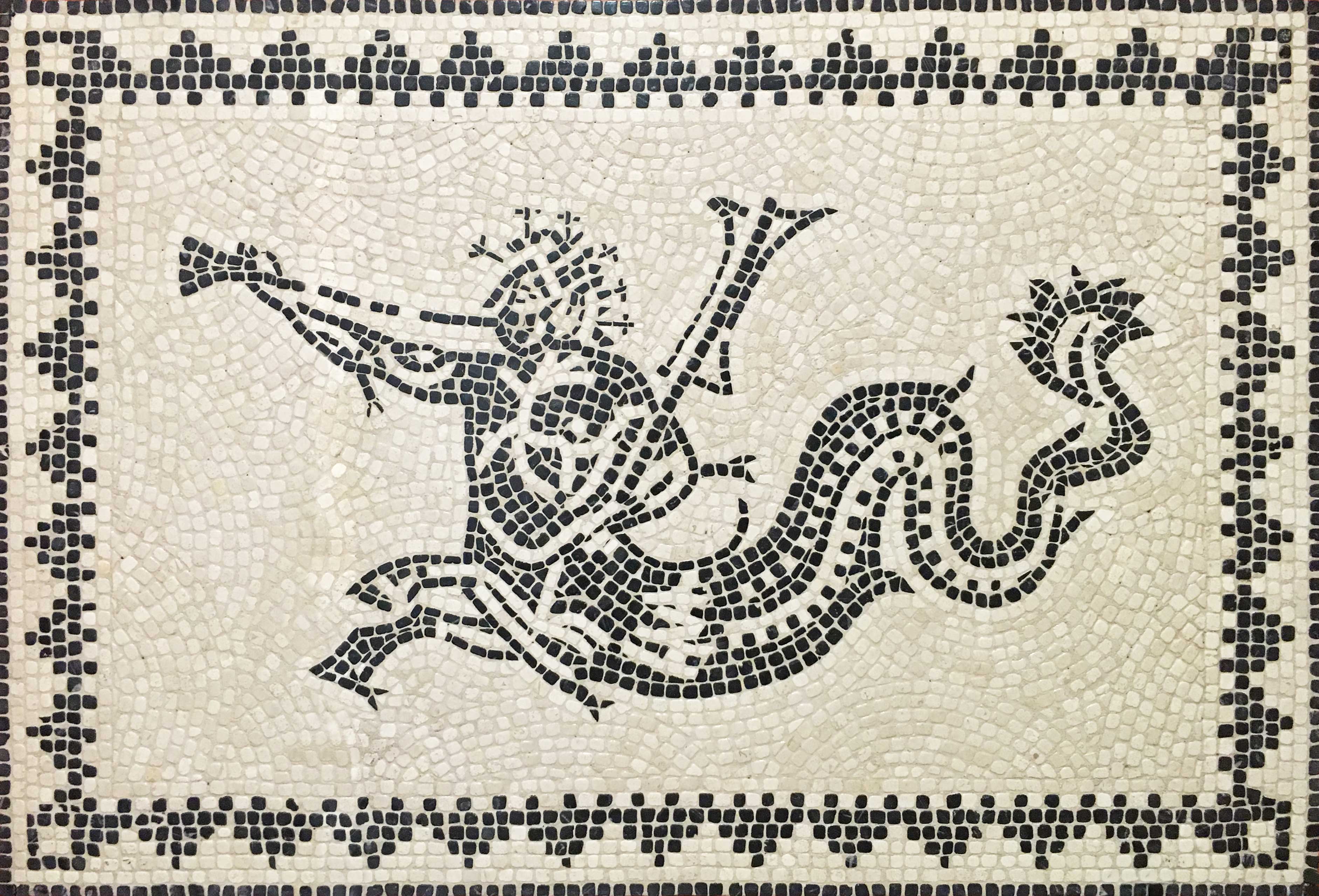 Ichthyocentaur (Sea-Centaur) Mosaic for Sale - The Ancient Home – The ...